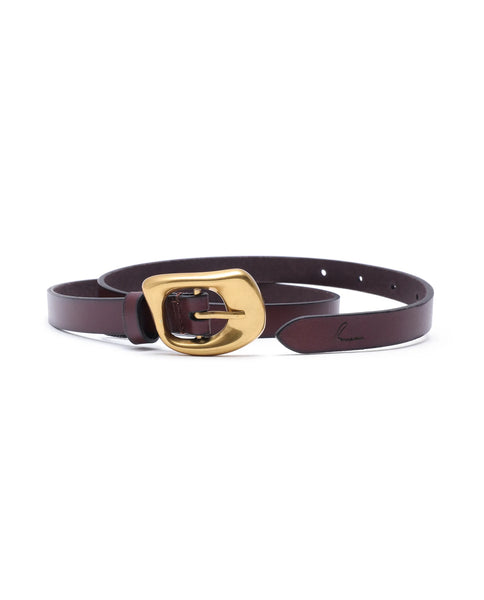 Buy Cove - Dark Tan Leather Belt| Rareism