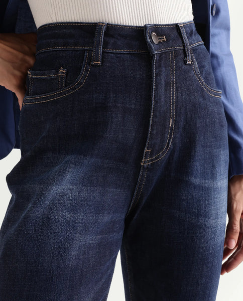 Buy Zaisho - Dark Blue Plain Sleek Skinny Fit Jeans| Rareism