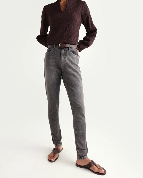 Buy Zaisho - Grey Plain Sleek Skinny Fit Jeans| Rareism