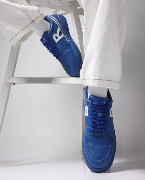 Rare Rabbit Men Adonis Blue Lace-Up Closure Shoes