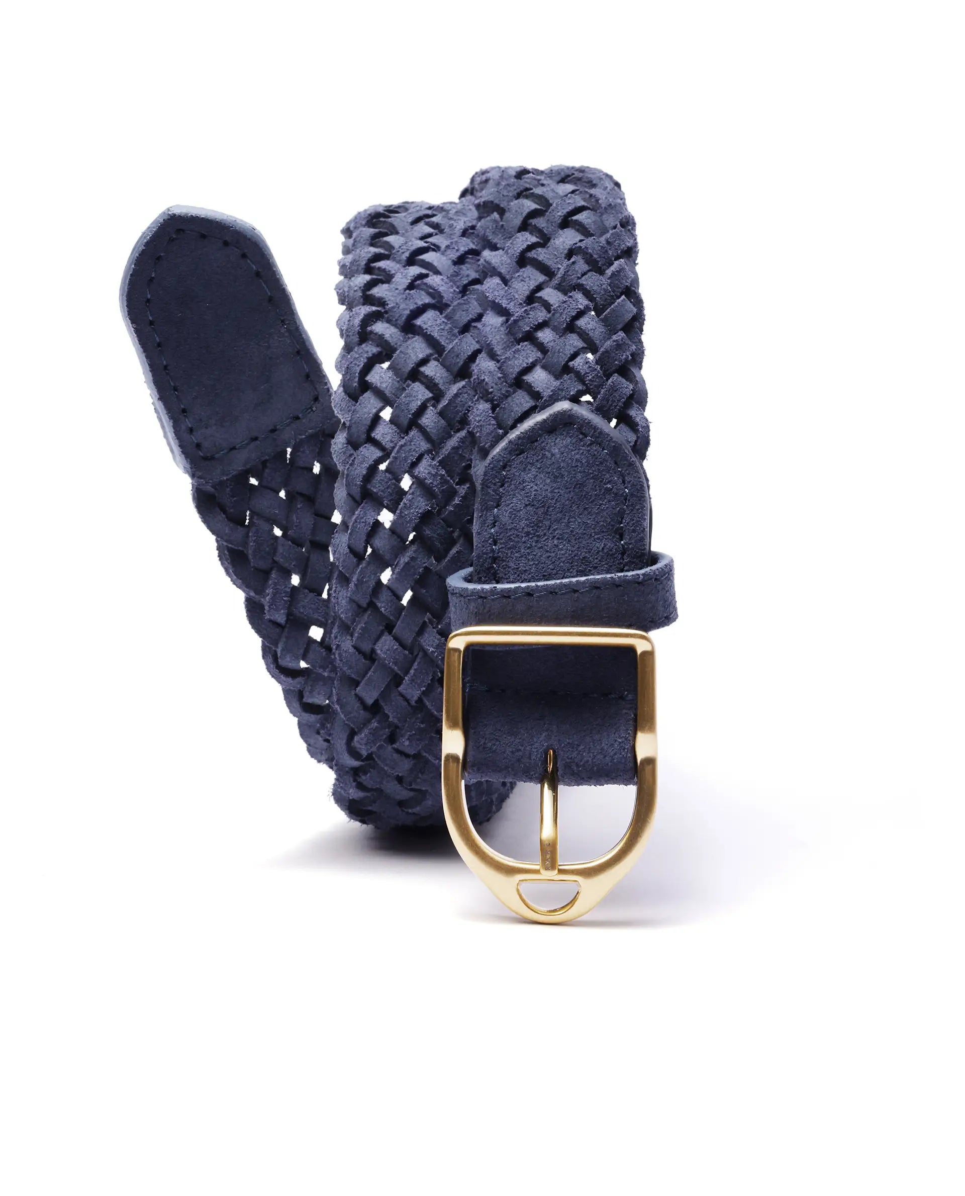 Buy Aegis - Navy Smooth Leather Tip Belt| Rare Rabbit