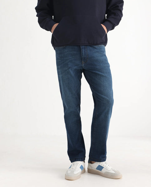 Buy Axel - Blue Morris Regular Fit Plain Jeans| Rare Rabbit