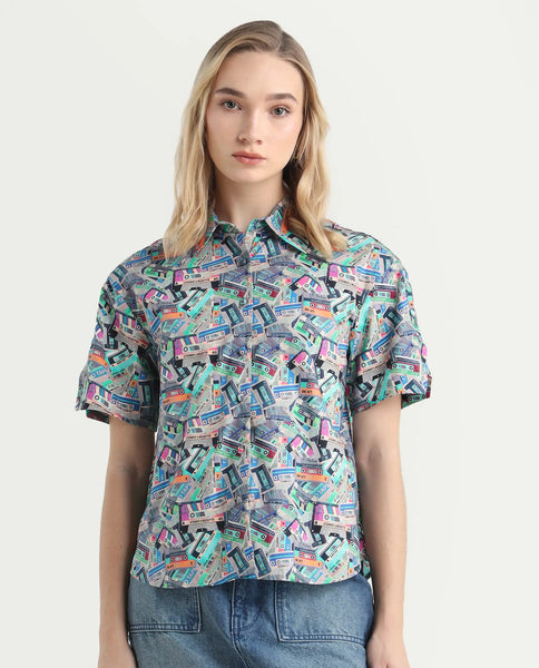 Buy Bhx - Multi Object Print Regular Fit Shirt| Rareism
