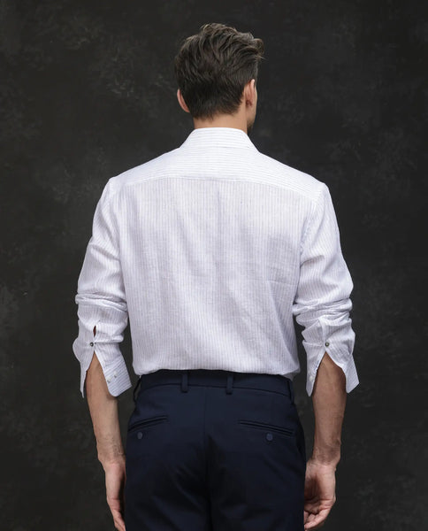 Buy Binc - Blue Regular Fit Striped Print Shirt| Rare Rabbit