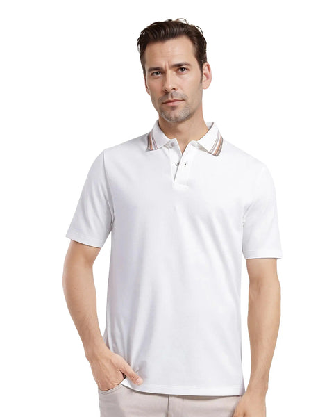 Rare Rabbit Men Clark Off White Short Sleeve Collared Neck Button Clos