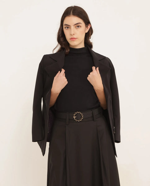 Buy Ember - Black Leather Belt| Rareism