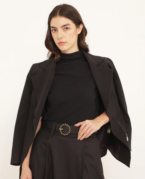 Buy Ember - Black Leather Belt| Rareism