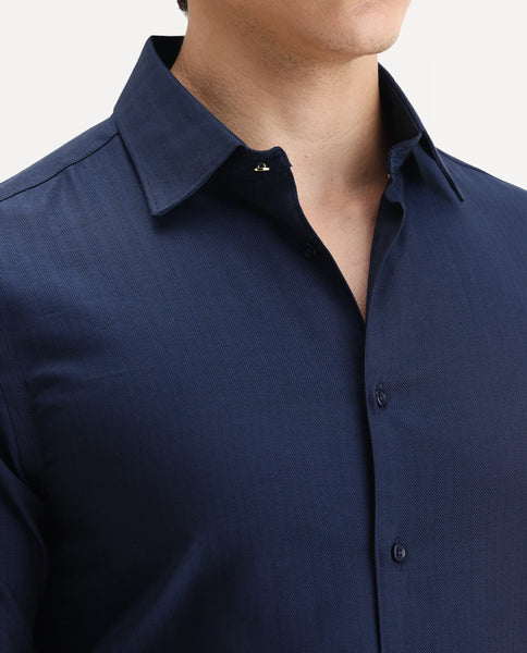Buy Guild Business - Cuff Link - Fargo - Dark Navy Regular Fit Plain ...