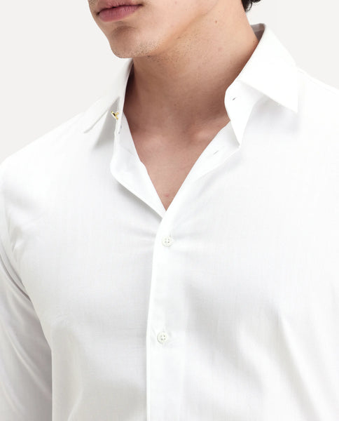 Buy Guild Business - Cuff Link - Fargo - White Regular Fit Plain Shirt ...