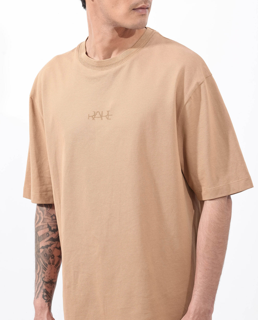 Rare Rabbit Mens Heros Dusky Orange Cotton Lycra Fabric Blend Drop Sho