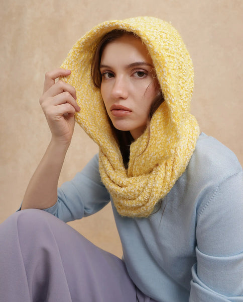 Rareism Women Infinn Yellow Plain Muffler