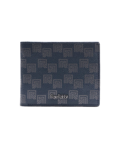 Rare Rabbit Men Izmir Blue Leather Wallet