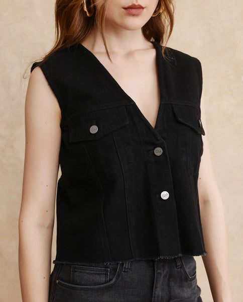 Rareism Women Laze Black Cotton Fabric Full Sleeve Regular Fit Plain J