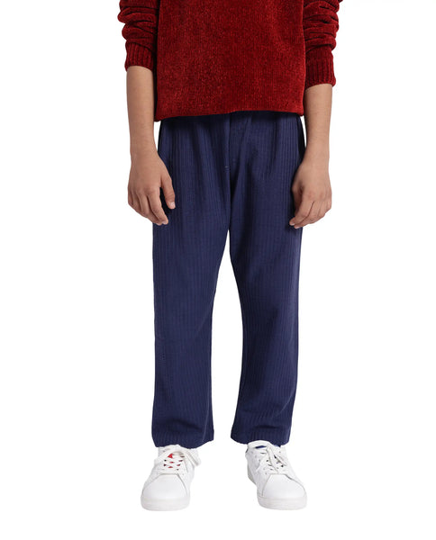 Buy Lomot - Navy Solid Drawstring Trackpant| Rare Ones