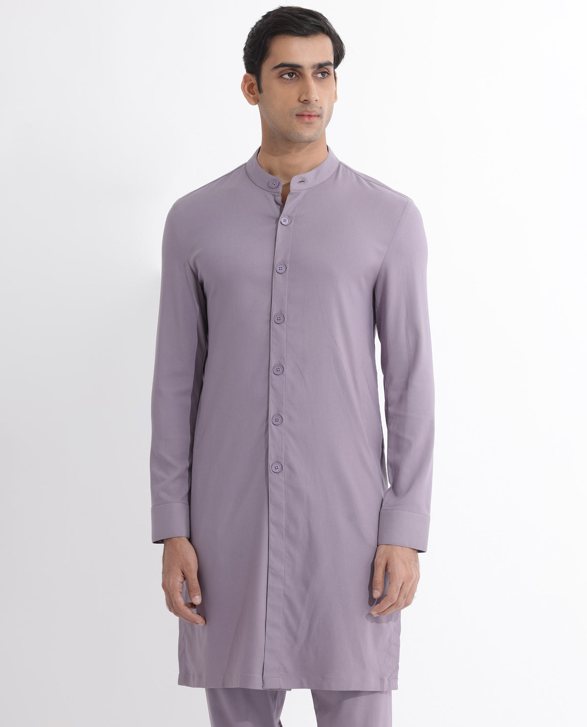 Rare Rabbit Mens Medo-K Pastel Purple Kurta