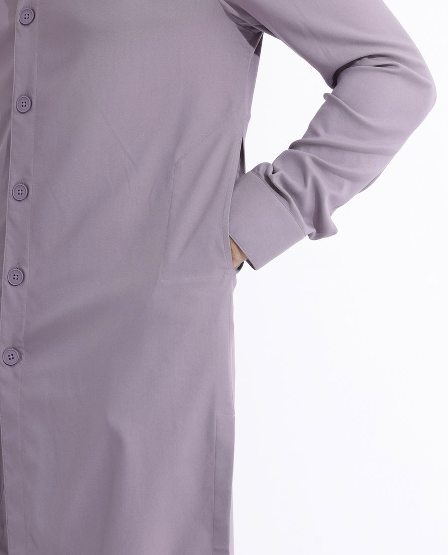 Rare Rabbit Mens Medo-K Pastel Purple Kurta