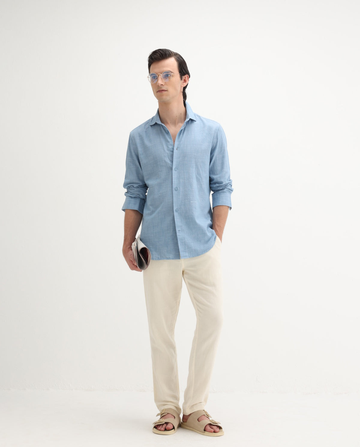 Rare Rabbit Men Pastor-Aw25 Off white Cotton Fabric Drawstring Closure