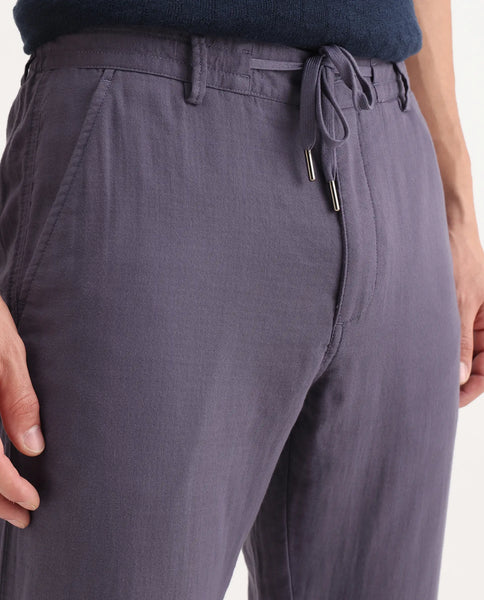 Rare Rabbit Men Pastor-Aw25 Dusky Purple Cotton Fabric Drawstring Clos