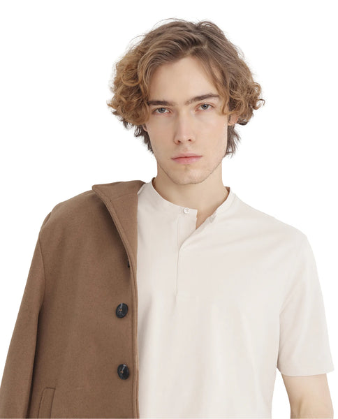 Buy Purt - Beige Regular Fit Plain T-Shirt| Rare Rabbit