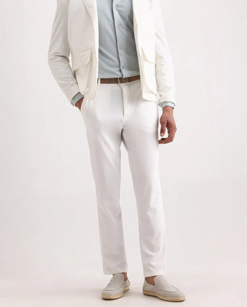 Buy Travel-Ss26 - White 8 Way Stretch Trouser| Rare Rabbit