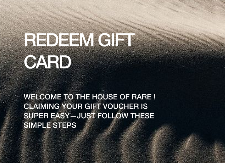 How To Redeem the Gift Card