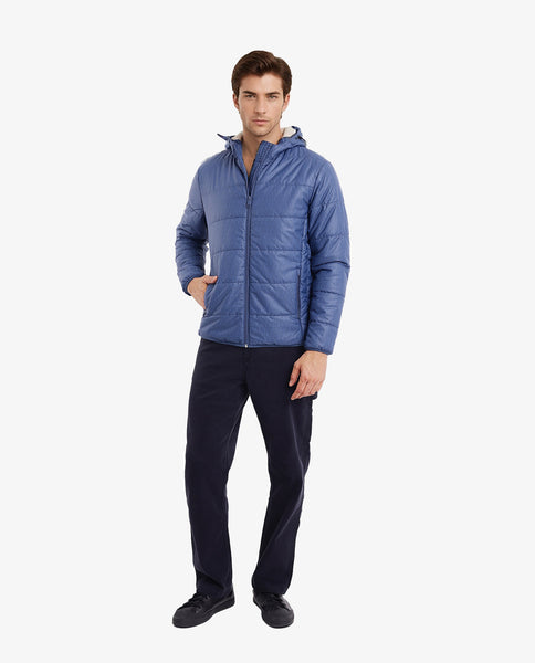 Rare Rabbit Men's Vasto Petrol Polyester Fabric Full Sleeve Zipper Clo