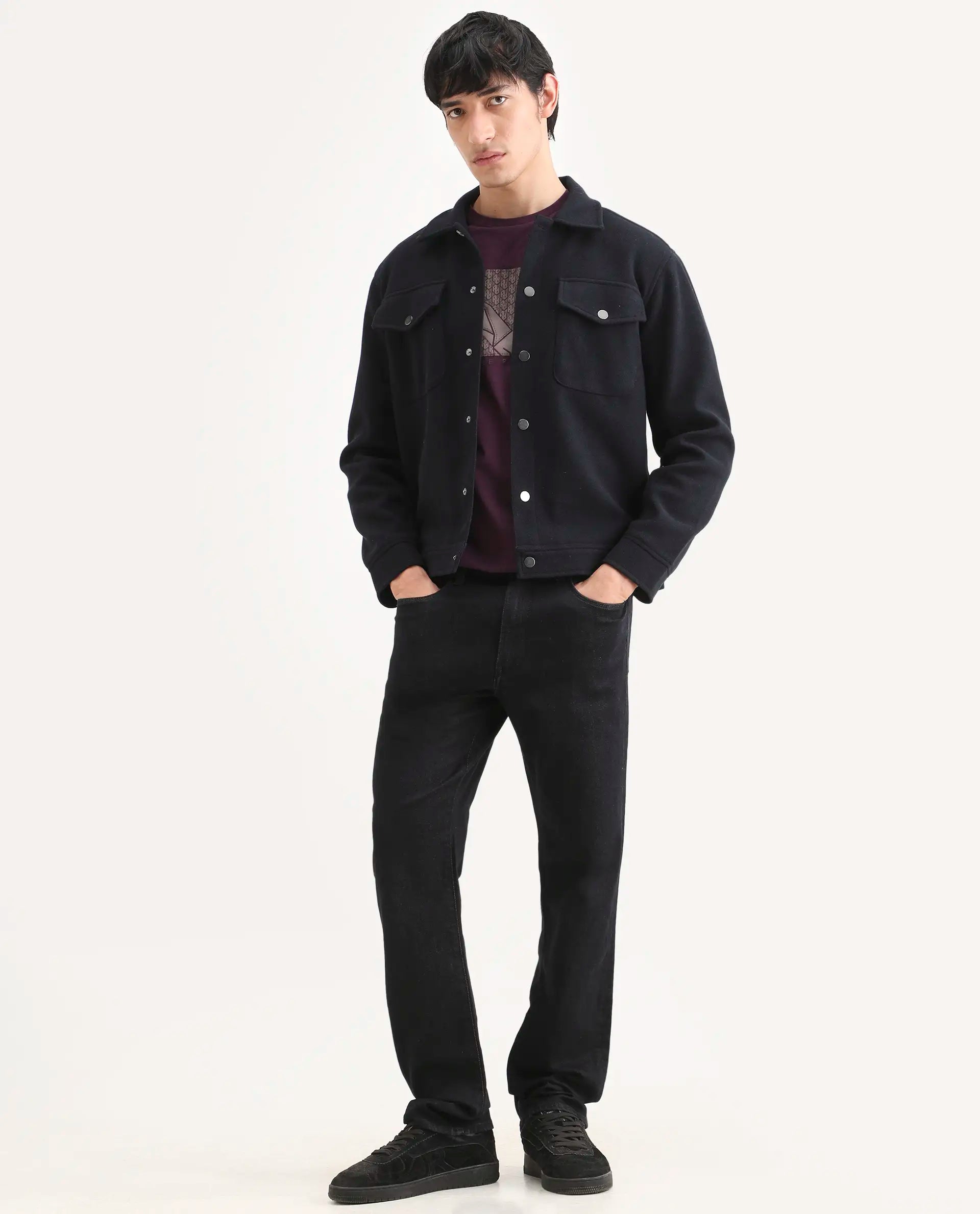 Buy Zelk - Dark Navy Morris Regular Fit Raw Wash Denim| Rare Rabbit