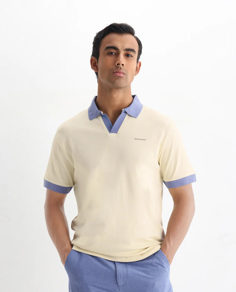 Buy Carmelon - Light Green Regular Fit Plain Polo| Rare Rabbit