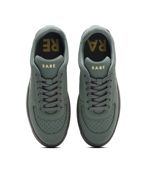 Buy Agno - Olive Micro Fiber Leather Lace-Up Sneaker| Rare'Z