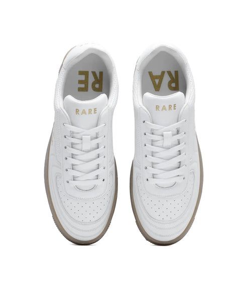 Buy Agno - White Micro Fiber Leather Lace-Up Sneaker| Rare'Z