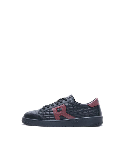 Buy Alto - Black Micro Fiber Leather Lace-Up Sneaker| Rare'Z