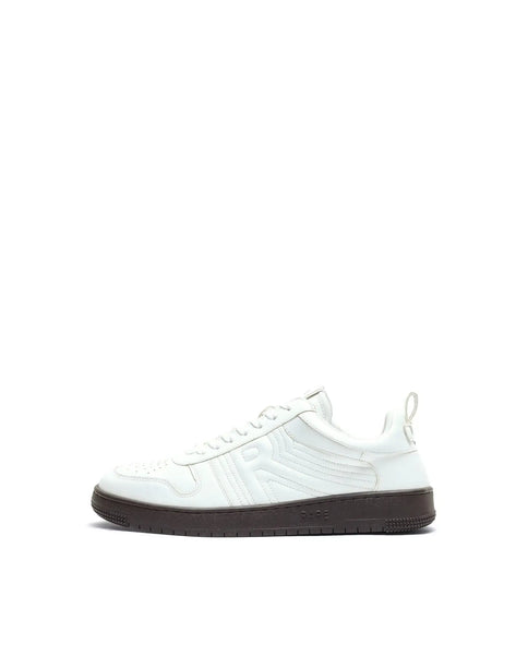 Buy Bane - White Micro Fiber Leather Lace-Up Sneaker| Rare'Z