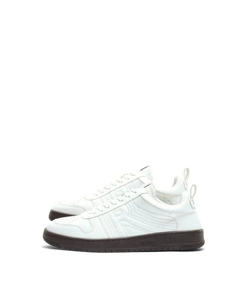 Buy Bane - White Micro Fiber Leather Lace-Up Sneaker| Rare'Z