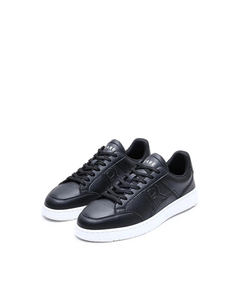 Buy Lino - Black-White Micro Fiber Leather Lace-Up Sneaker| Rare'Z