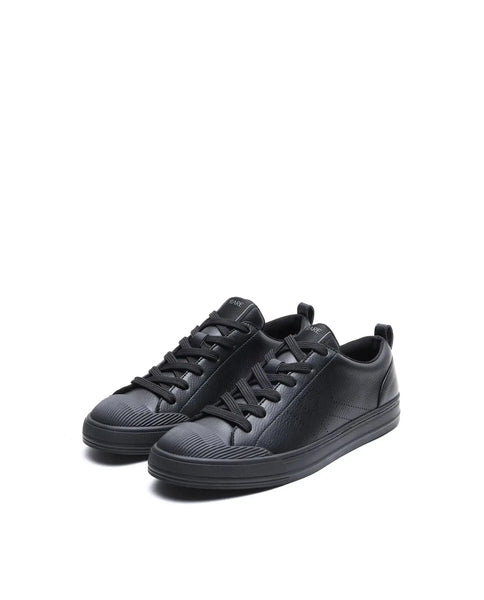 Buy Sauron 25 - Black Micro Fiber Leather Lace-Up Sneaker| Rare'Z