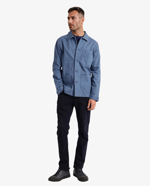 Rare Rabbit Men Slowear Blue Cotton Fabric Full Sleeve Spread Collar B