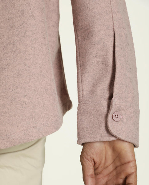 Rare Rabbit Jerome Pink Cotton Fabric Full Sleeve Broad Collar Button